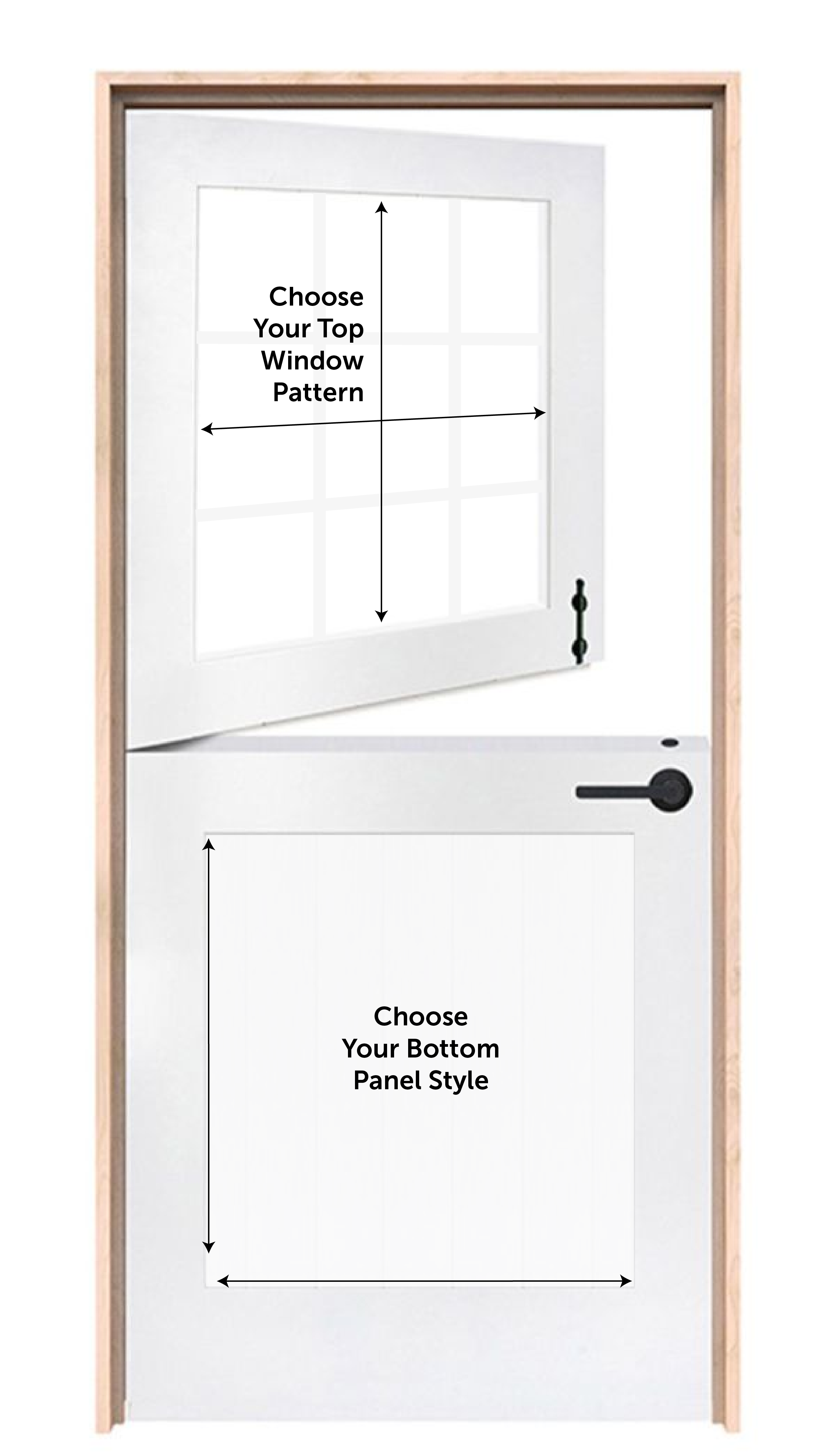 Customizable Wood Dutch Door Customizable Wood Dutch Door